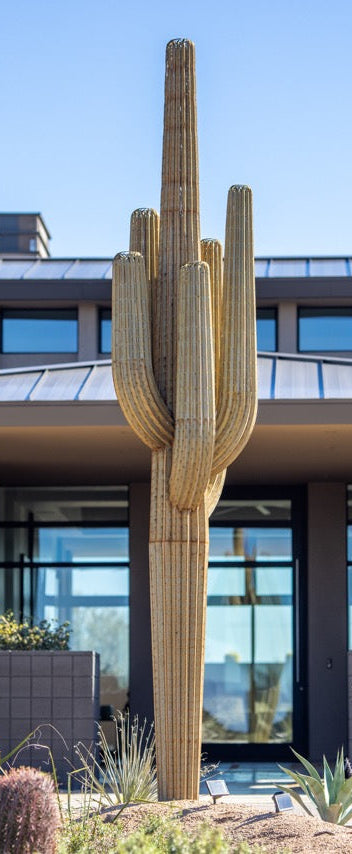 Metal Saguaro Cactus | Landscape Yard Art | Desert Steel