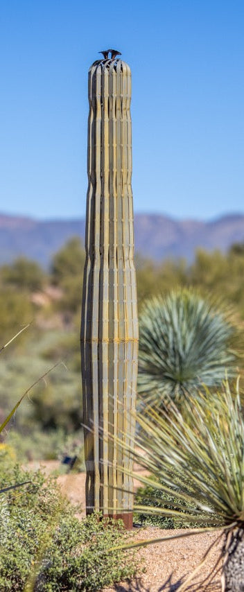 Metal Saguaro Cactus | Landscape Yard Art | Desert Steel
