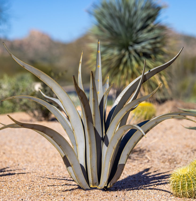 Metal Octopus Agave Sculpture | Metal Yard Art | Desert Steel