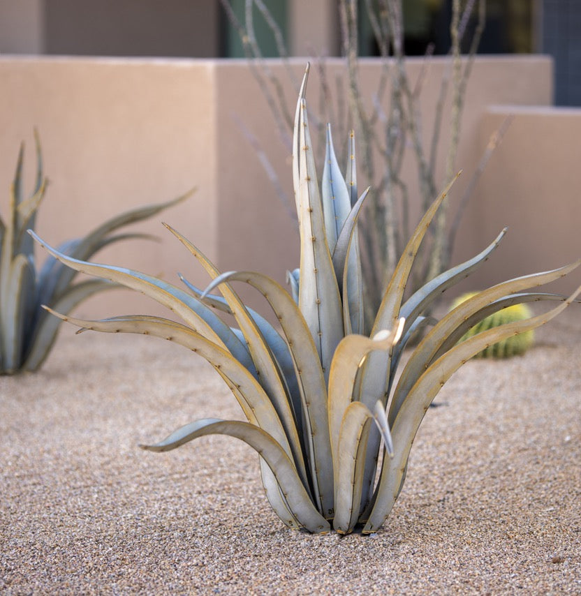 Metal Octopus Agave Sculpture | Metal Yard Art | Desert Steel
