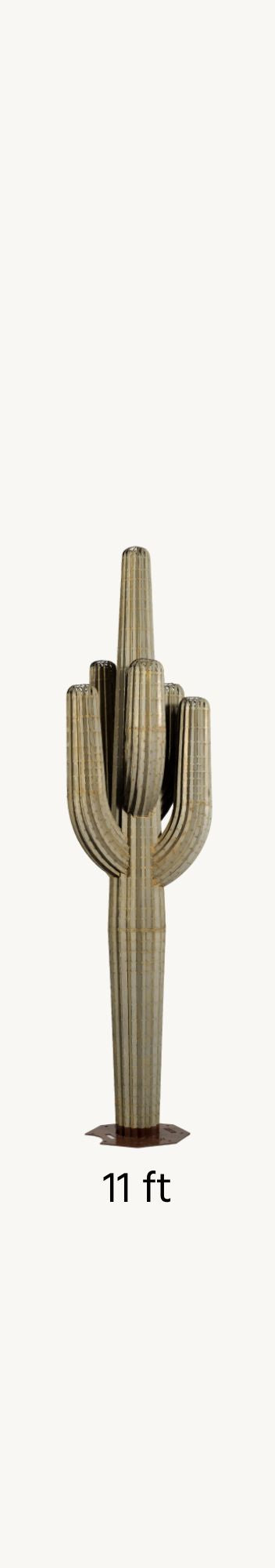 Metal Saguaro Cactus | Landscape Yard Art | Desert Steel