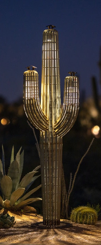 Metal Saguaro Cactus | Landscape Yard Art | Desert Steel